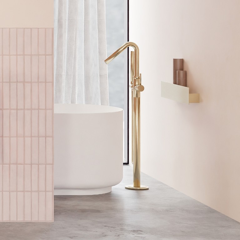 Feestelijke kranen in Brushed Champagne Gold | Habitos.be